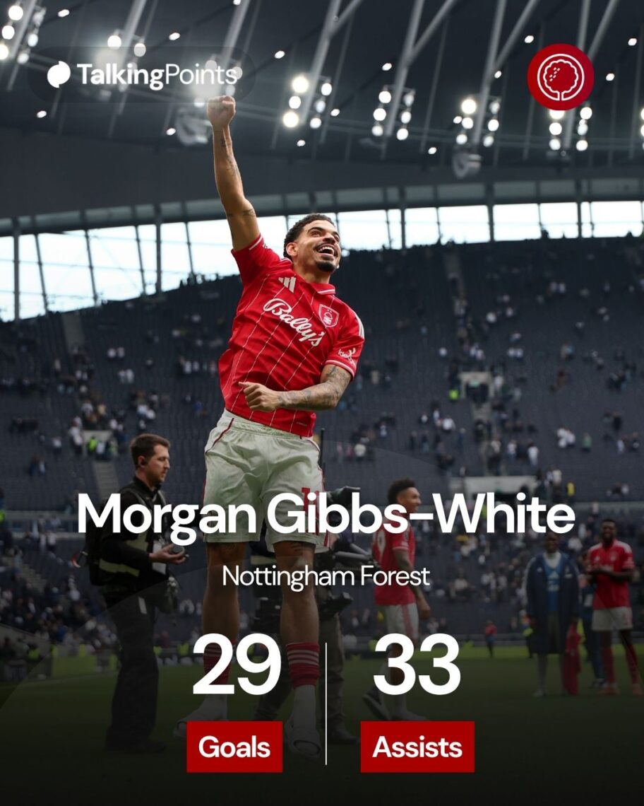 What Nottingham Forest fans chanted that made Morgan Gibbs-White laugh ...